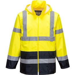 Portwest - Warnschutz Regenjacke en iso 20471 gelb m - Gelb