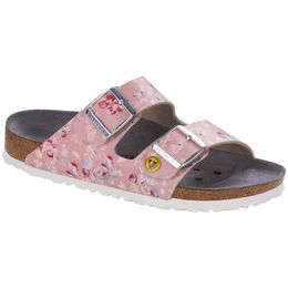 ESD-Sandale Arizona, Größe 38, Flower Field Rose, schmal - Birkenstock