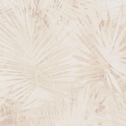 A.S. Création Tropische Blätter Tapete in Beige | Palmenblätter Vliestapete in Naturfarben für Wohnzimmer und Schlafzimmer | Aquarell Palmentapete mit Vinyl