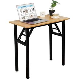 Soges - Home Schreibtisch Klappbar Computertisch 80 x 40 x 75 cm pc Schreibtisch Schreibtisch Büroarbeitsplatz für Home Office Verwendung