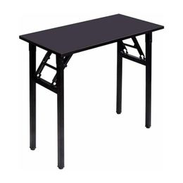 Klapptisch kleiner Computertisch Schreibtisch Klappbar und Montagefrei,Tisch aus E1 Holzwerkstoffen und Stahlrahmen,Konferenztische,PC Tisch