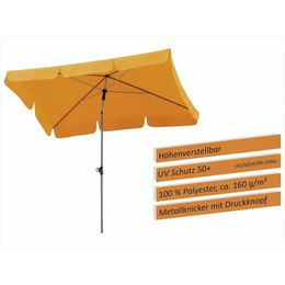 Schneider Schirme - Schneider Sonnenschirm Locarno mandarine 180x120cm Gartenschirm UV-Schutz 50+