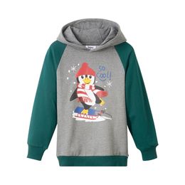 bonprix Jungen Kapuzensweatshirt mit Weihnachtsmotiv