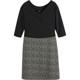 bonprix Kleid mit Jacquard-Rock