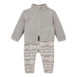 bonprix Baby Fleecejacke + Fleecehose (2-tlg. Set)