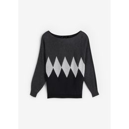 bonprix Pullover mit Rauten