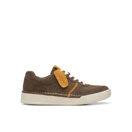 Clarks Leder-Sneakers "CraftCup Court" in Braun - 40