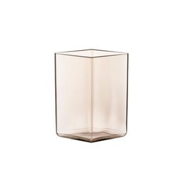iittala - Ruutu Glas-Vase, 115 x 140 mm, leinen