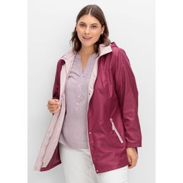 sheego Große Größen: Funktionsjacke mit Kontrastpartien, fuchsia, Gr.42