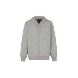 Dickies Sweatjacke 'SUMMERDALE' Herren Größe S graumeliert / weiß