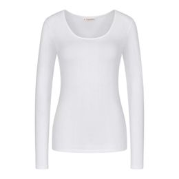 Triumph - Top mit langen Aermeln - White L - Beauty Layers - Homewear für Frauen