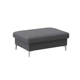 FLEXLUX Pouf Fiore, Kaltschaum, Füße Alu, grau