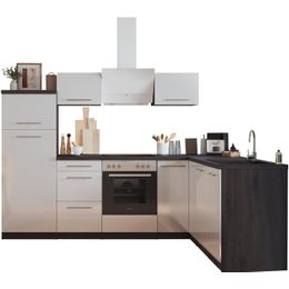 respekta Küche Amanda, Breite 260 cm, mit Soft-Close, exklusiver Konfiguration für OTTO, grau|weiß