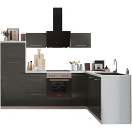 respekta Küche Amanda, Breite 260 cm, mit Soft-Close, exklusiver Konfiguration für OTTO, grau|weiß