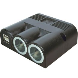 Procar Aufbau-Dreifachsteckdose mit 2 Power + 2 USB-A
