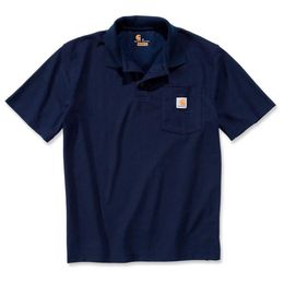 Carhartt - Work Pocket Polo S/S - Polo-Shirt Gr L blau