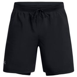 Under Armour - Launch 7'' 2-In-1 Short - Laufshorts Gr S schwarz