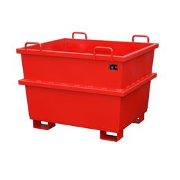 Bauer S&uuml;dlohn Universalcontainer UC 750; lackiert; Feuerrot