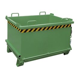 Bauer S&uuml;dlohn Klappbodenbeh&auml;lter SB 750; lackiert; Resedagr&uuml;n