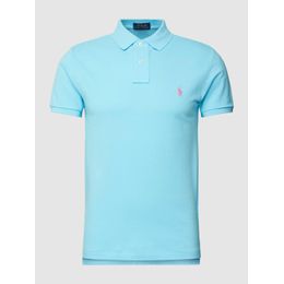 Polo Ralph Lauren Slim Fit Poloshirt mit Label-Stitching