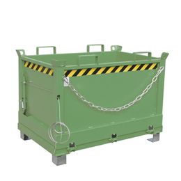 Bauer S&uuml;dlohn Klappbodenbeh&auml;lter FB 500; lackiert; Resedagr&uuml;n