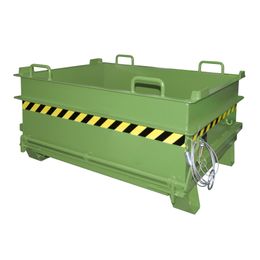 Bauer S&uuml;dlohn Baustoffcontainer BC 500; lackiert; Resedagr&uuml;n