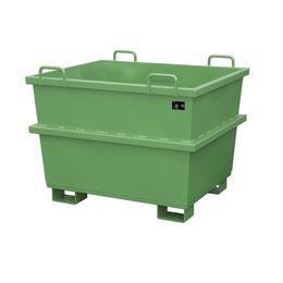 Bauer S&uuml;dlohn Universalcontainer UC 750; lackiert; Resedagr&uuml;n