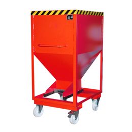 Bauer S&uuml;dlohn Silobeh&auml;lter SRE-D 600; lackiert; Feuerrot