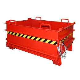 Bauer S&uuml;dlohn Baustoffcontainer BC 500; lackiert; Feuerrot