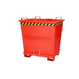 Bauer S&uuml;dlohn Klappbodenbeh&auml;lter BKB 1000; lackiert; Feuerrot