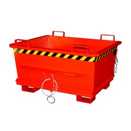 Bauer S&uuml;dlohn Klappbodenbeh&auml;lter BKB 500; lackiert; Feuerrot