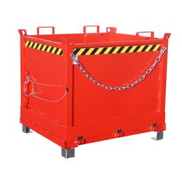 Bauer S&uuml;dlohn Klappbodenbeh&auml;lter FB 1000; lackiert; Feuerrot