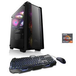 CSL Gaming-PC "HydroX V28344" Computer Gr. Microsoft Windows 11 Home (64 Bit), 32 GB RAM 2000 GB SSD, schwarz Gaming PCs