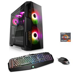 CSL Gaming-PC "Aqueon A77380 Extreme Edition" Computer Gr. Windows 11 Home,64bit, 32 GB RAM 2000 GB SSD, schwarz Gaming PCs