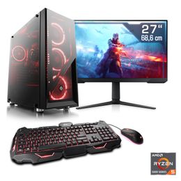 F (A bis G) CSL Gaming-PC-Komplettsystem "HydroX V28321" Computer-Komplettsysteme Gr. Microsoft Windows 11 Home (64 Bit), 32 GB RAM 1000 GB SSD, schwarz PC Sets