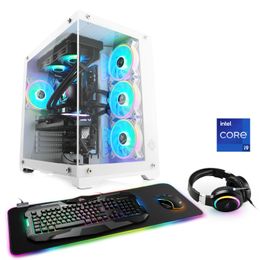 CSL Gaming-PC "Aqueon C94111 Extreme Edition" Computer Gr. Microsoft Windows 11 Home (64 Bit), 16 GB RAM 1000 GB SSD, weiß