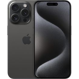 Apple Smartphone "iPhone 15 Pro 256GB" Mobiltelefone schwarz (black titanium) iPhone Bestseller