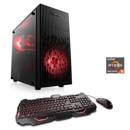 CSL Gaming-PC "Sprint V28612" Computer Gr. Microsoft Windows 11 Home (64 Bit), 16 GB RAM 1000 GB SSD, schwarz