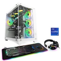 CSL Gaming-PC "Aqueon C94245 Extreme Edition" Computer Gr. Microsoft Windows 11 Home (64 Bit), 64 GB RAM 2000 GB SSD, weiß Gaming PCs