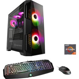 CSL Gaming-PC "HydroX V8112 Wasserkühlung" Computer Gr. Microsoft Windows 10 Home, 16 GB RAM 1000 GB SSD, schwarz