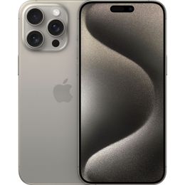 Apple Smartphone "iPhone 15 Pro Max 256GB" Mobiltelefone silberfarben (natural titanium) iPhone Bestseller