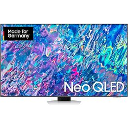 E (A bis G) Samsung QLED-Fernseher "85" Neo QLED 4K QN85B (2022)" Fernseher Quantum Matrix Technologie mit Neo Quantum 4K,HDR 1500,Supreme UHD silberfarben LED Fernseher