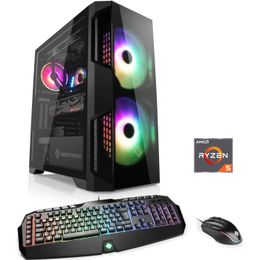 CSL Gaming-PC "HydroX L8112 Wasserkühlung" Computer Gr. Microsoft Windows 10 Home, 16 GB RAM 1000 GB SSD, schwarz Gaming PCs