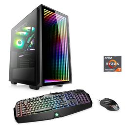 CSL Gaming-PC "Aqueon A77280 Extreme Edition" Computer Gr. Microsoft Windows 11 Home (64 Bit), 64 GB RAM 4000 GB SSD, schwarz Gaming PCs