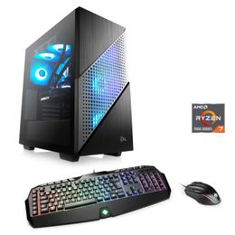 CSL Gaming-PC "Aqueon A77300 Extreme Edition" Computer Gr. Windows 11 Home,64bit, 64 GB RAM 4000 GB SSD, schwarz Gaming PCs
