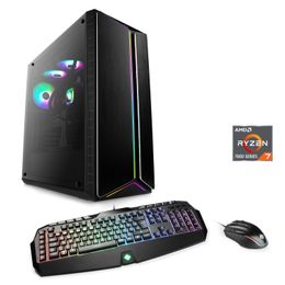 CSL Gaming-PC "Aqueon A77290 Extreme Edition" Computer Gr. Microsoft Windows 11 Home (64 Bit), 64 GB RAM 4000 GB SSD, schwarz Gaming PCs