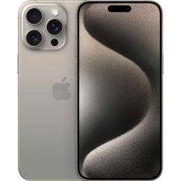 Apple Smartphone "iPhone 15 Pro Max 512GB" Mobiltelefone silberfarben (natural titanium) iPhone Bestseller