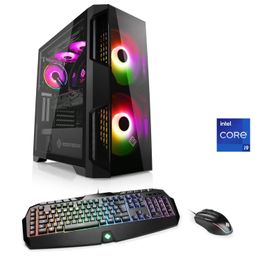 CSL Gaming-PC "Aqueon C99382 Extreme Edition" Computer Gr. Windows 11 Home,64bit, 32 GB RAM 1000 GB SSD, schwarz Gaming PCs