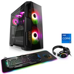 CSL Gaming-PC "HydroX V27318" Computer Gr. Microsoft Windows 11 Home (64 Bit), 32 GB RAM 1000 GB SSD, schwarz Gaming PCs