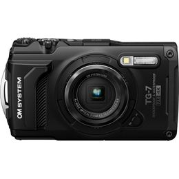 Olympus Kompaktkamera "Tough TG-7" Fotokameras schwarz Kompaktkameras
